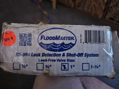 Floodmaster Water Heater Leak Detection System, 3/4In, RS-094-3/4 | eBay
