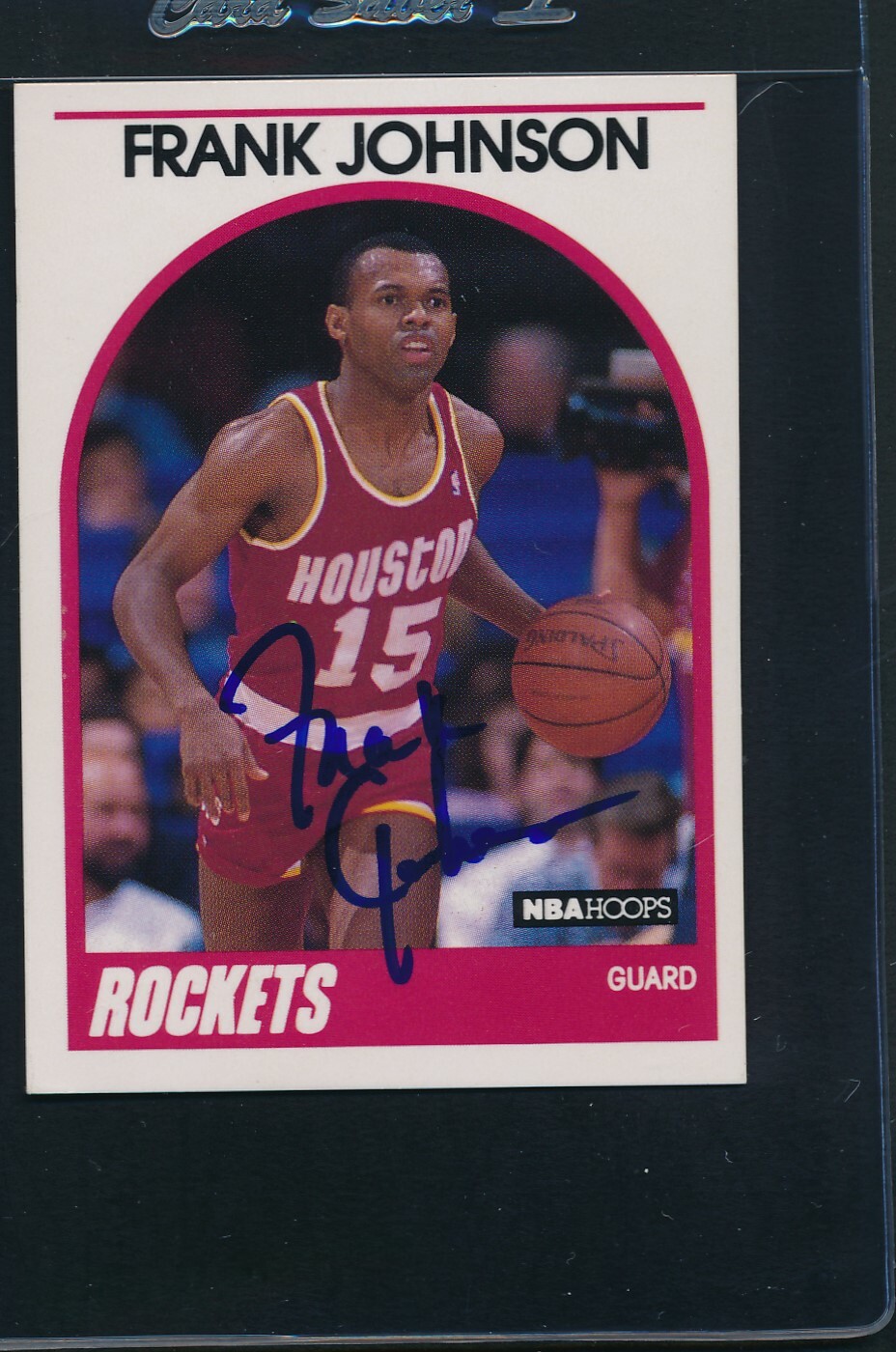 1989-90 Hoops #57 Frank Johnson Rockets Signed Auto *A4373 | eBay