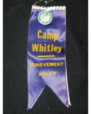Camp Whitley~Boys Club Of America Intermediate Achiement Award~Button ...