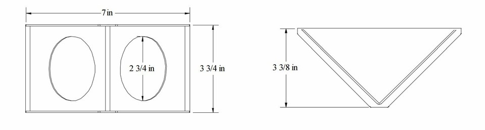 2.5" Angled Corner Marker Light Mounting Box, Steel, for Truck or ...