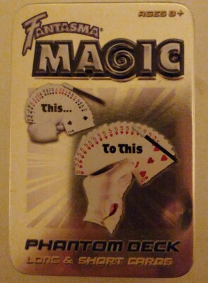 Fantasma Magic Phantom Deck 25+ Tricks Long & Short Cards In Tin | eBay