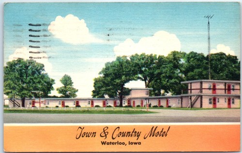Postcard - Town and Country Motel, Waterloo, Iowa, USA | eBay