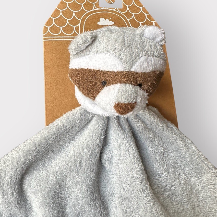 Angel Dear Soft Plush Gray RACCOON Lovey Security Blanket Baby Toy New ...