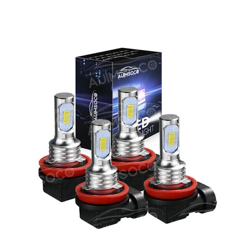 A+ H8 H11 LED Light Kit Combo Bulbs 6500K High Low Beam Super Pure ...