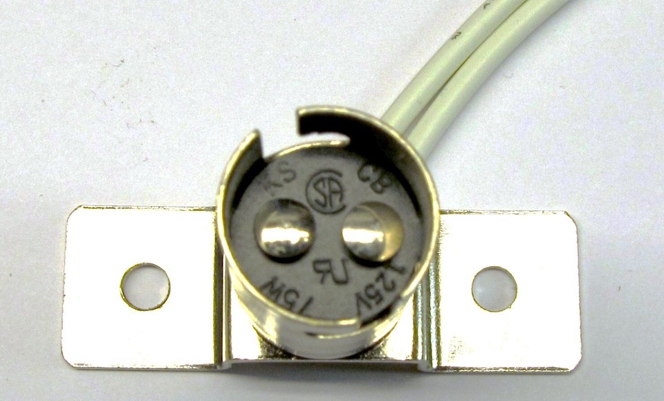 Bayonet Bulb Socket, BA15d base (1076, 1176 etc.), 2-hole Flange ...