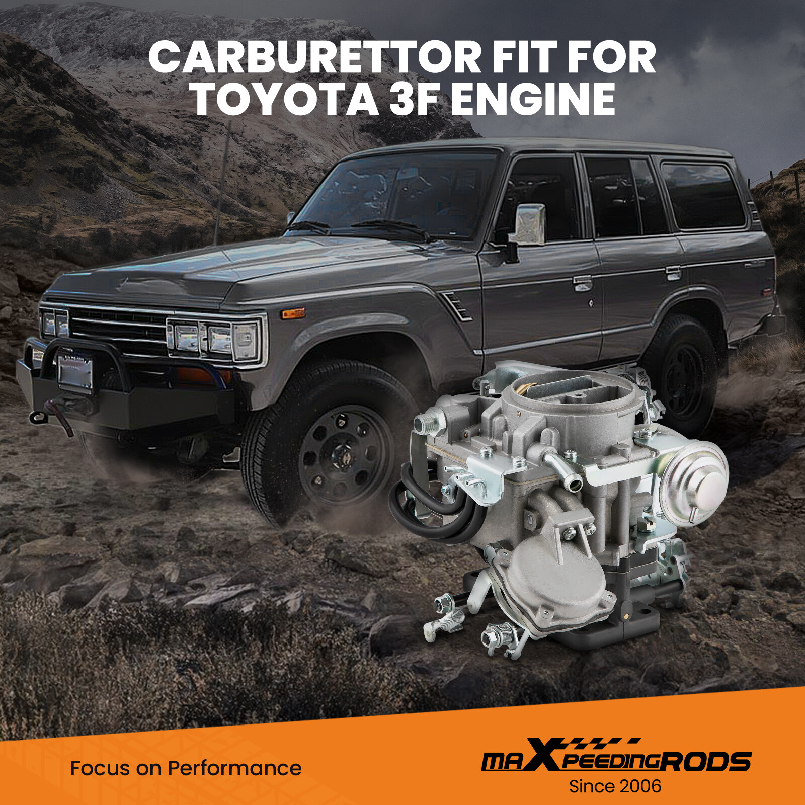 CARB CARBURETOR FOR TOYOTA 3F LANDCRUISER FJ62 FJ70 FJ73 FJ75 FJ80 4.0L ...