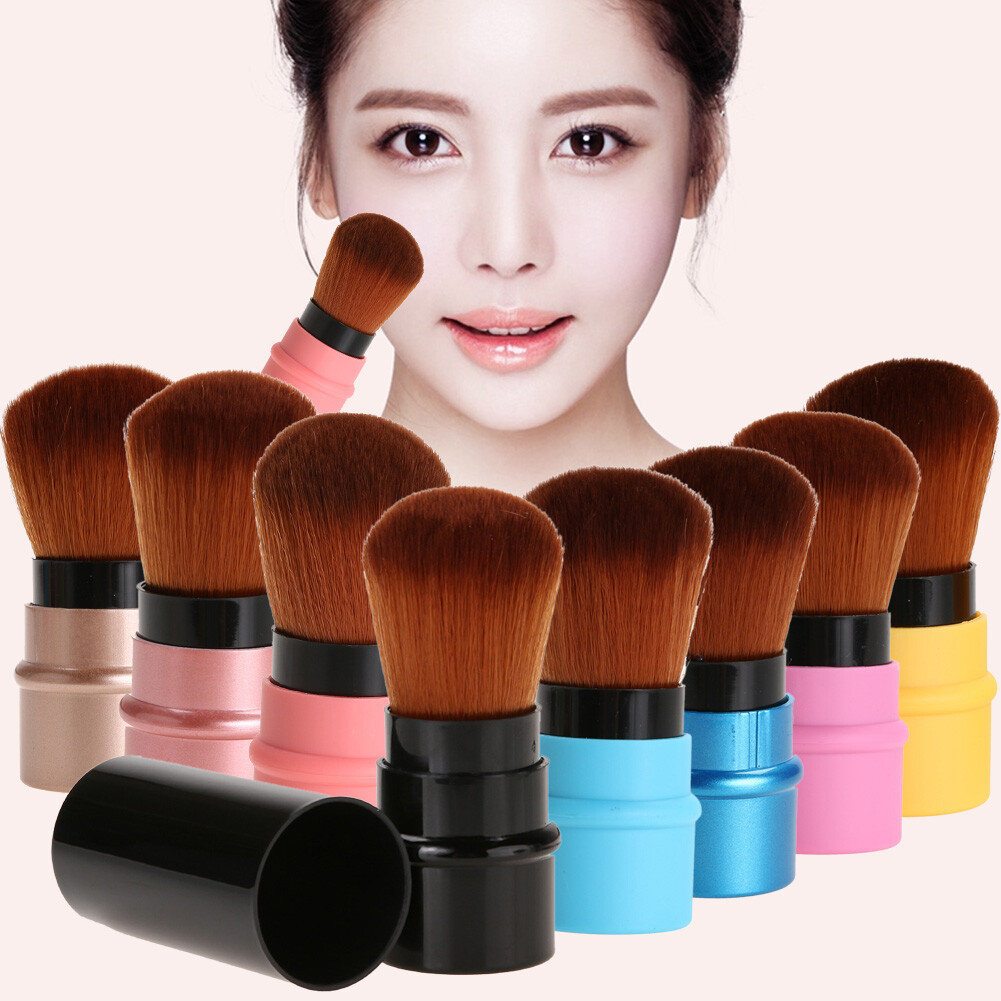 AU Retractable Cosmetic Brush Makeup Contour Foundation Blush Brush ...
