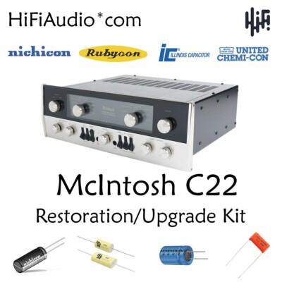 McIntosh C22 FULL restoration recap repair upgrade rebuild kit ...