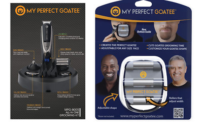Combo Pack, My Perfect Goatee, Shaving Template and LED Beard Trimmer ...