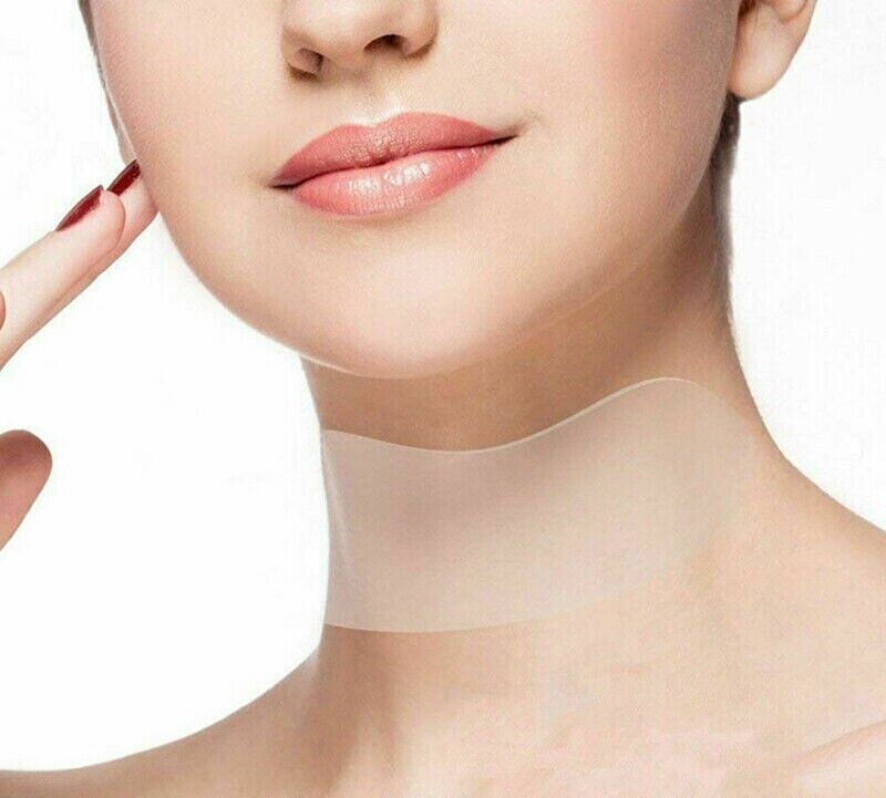 4× Reusable Anti Wrinkle Chest and Neck Silicone Pad Transparent Anti ...