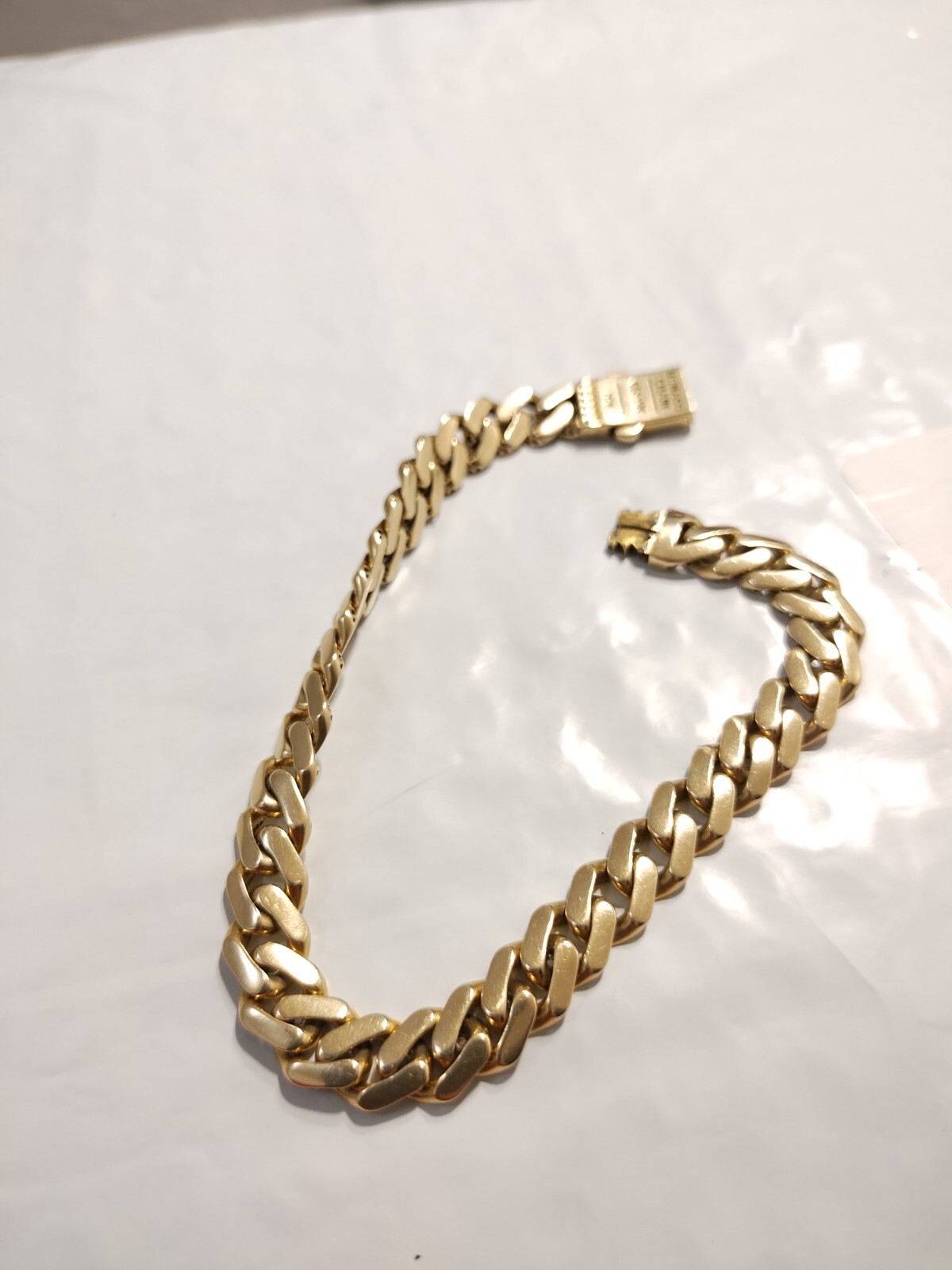 Real 10k Gold Bracelet 8mm Miami Cuban Link 8" Box Lo… - Gem
