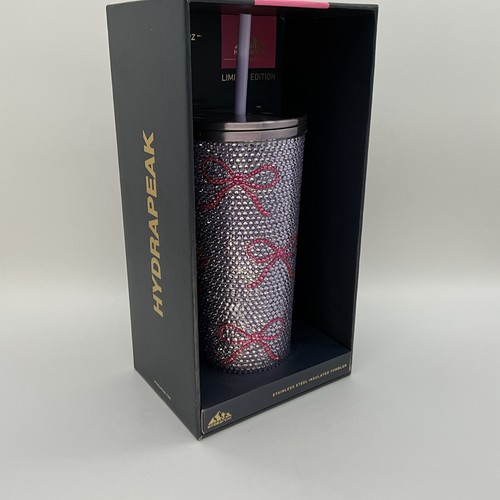 Limited Edition Hydrapeak Stainless Steel Purple/Pink Bling Bow 25oz ...