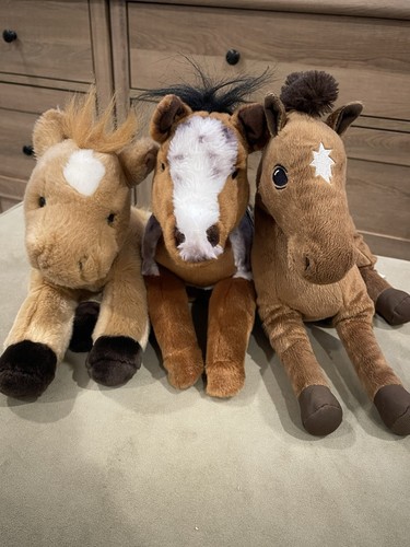 Lot Of 3 Horse Plush Soft Stuffed Animal Plushy | eBay