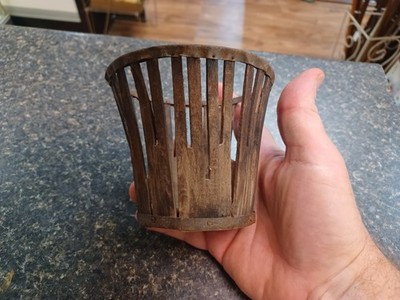 Antique 19th c Shaker Berry Basket Original Tin Rims 4" | eBay