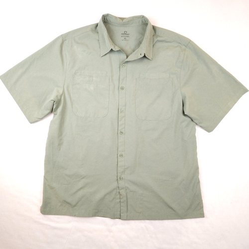 SCOTTeVEST Beachcomber Shirt Short Sleeve Green Size XL Travel Multi ...