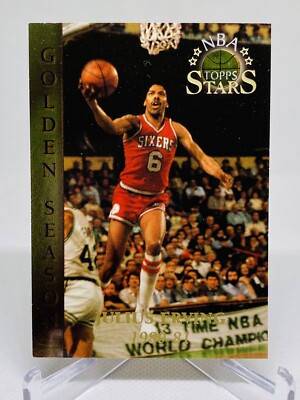 1996 Topps Stars Finest #65 Julius Erving GS Philadelphia 76ers HOF | eBay