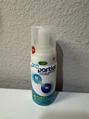 Polident Pro Partial Foam Denture Cleanser Step 1 4.2oz New EXP 09/23 ...