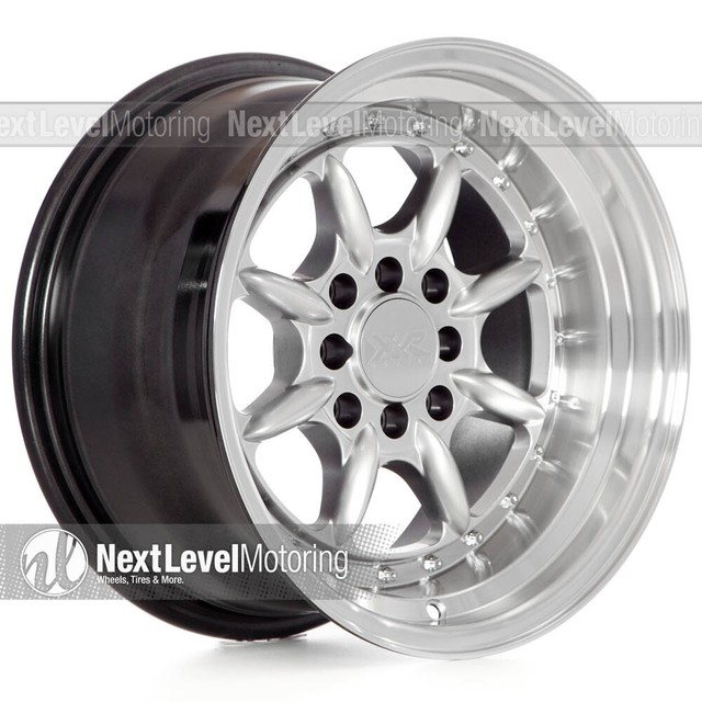 XXR 002.5 Wheels 15 X 8 0 Silver Rims Deep Dish Step Lip 4x100 Stance ...
