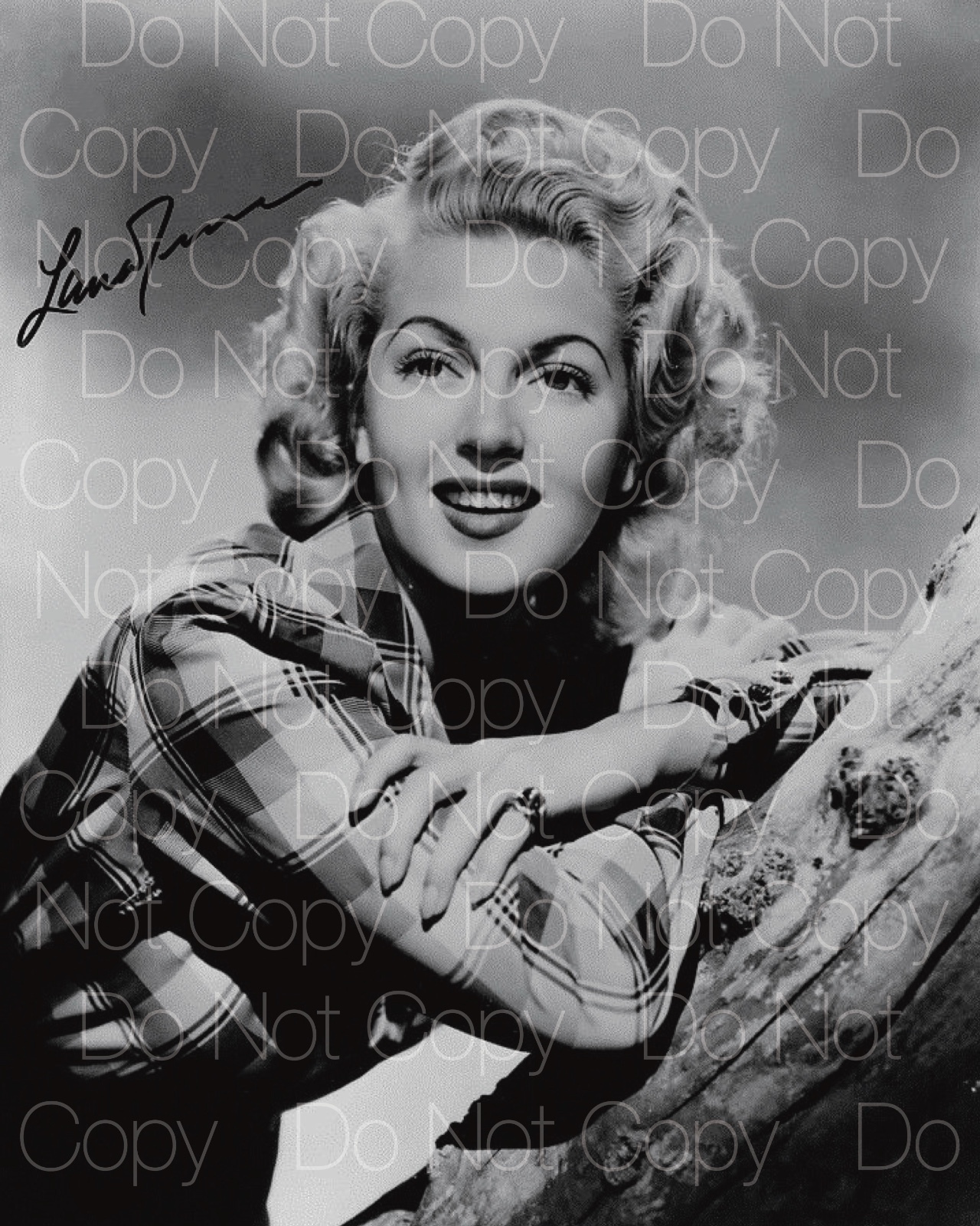 Lana Turner signed 3 8X10 photo picture poster autograph RP | eBay