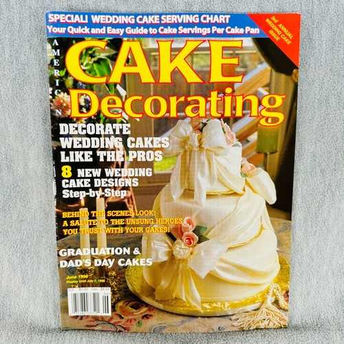 American Cake Decorating Vintage Magazine June 1998 Wedding Cakes | eBay