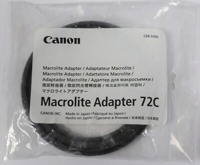 Canon Macrolite Adapter 72C 72mm for MR14 & MT24 Ringlite Canon 72C ML ...