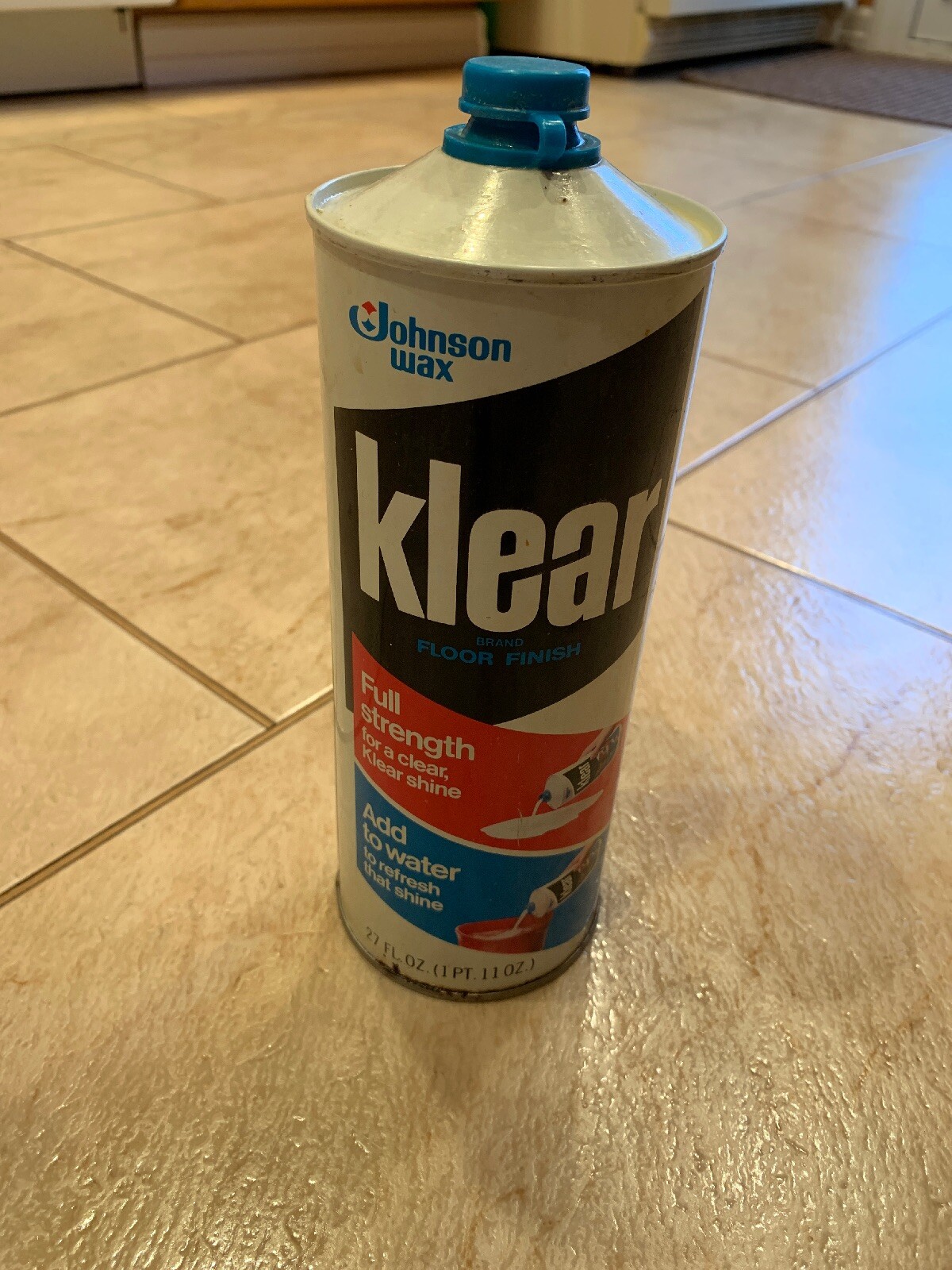 Vtg - Johnson Wax Klear Floor Finish Can | eBay