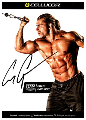 ~~ CRAIG CAPURSO Authentic Hand-Signed "Bodybuilding Muscle" 5x7 Photo ...