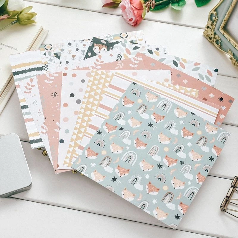 Fox Scrapbook Paper