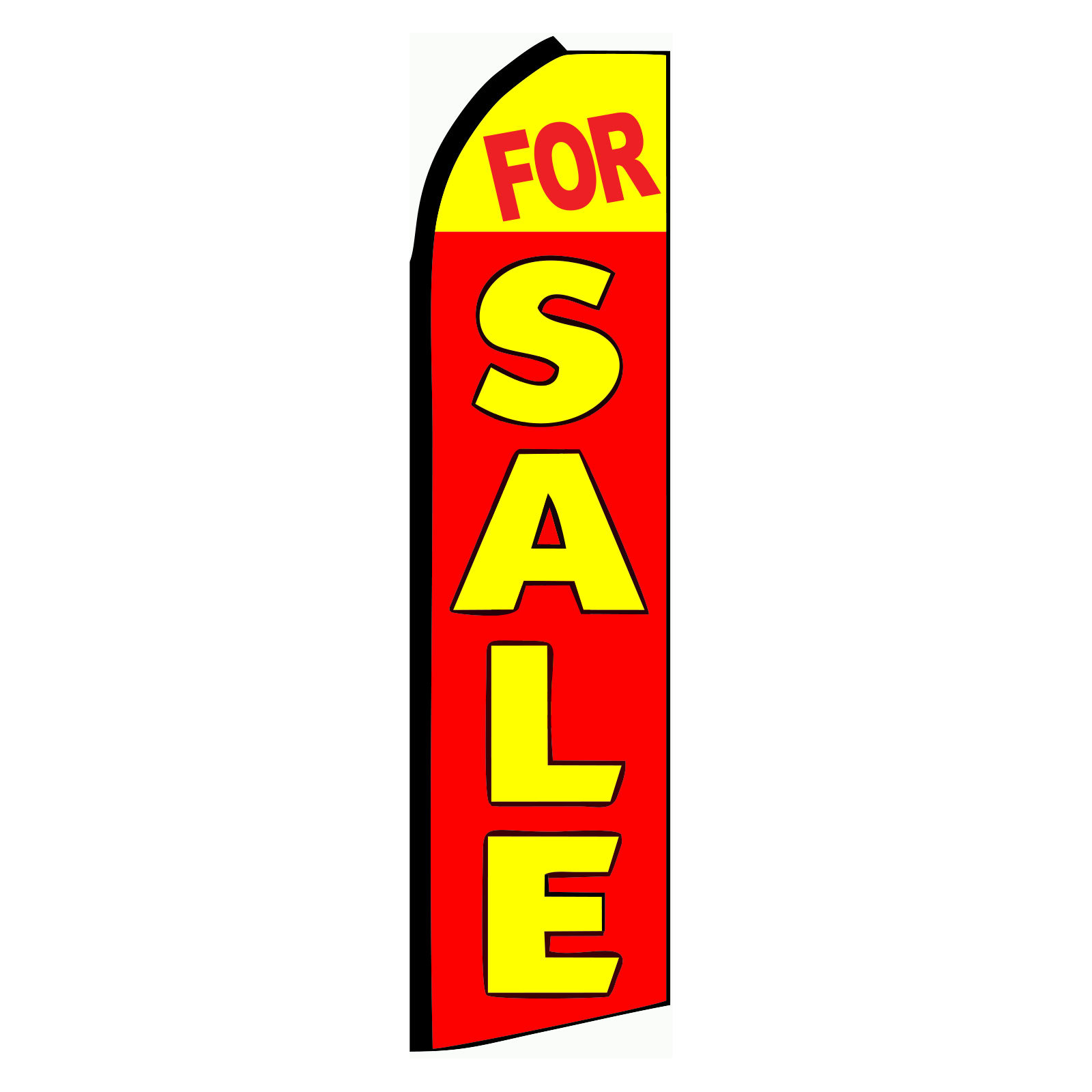 FOR SALE Banner Flag Sign Display Only Flutter Swooper Feather 3' Wide ...