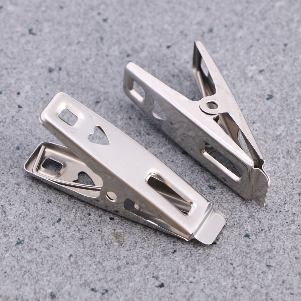 40pcsClothes Pegs Metal Clips beach towel clips /set Heavy Duty ...