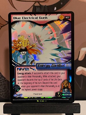 Dragon Ball Z CCG Blue Electrical Gunk 127 Buu Saga Unlimited Alt Foil ...