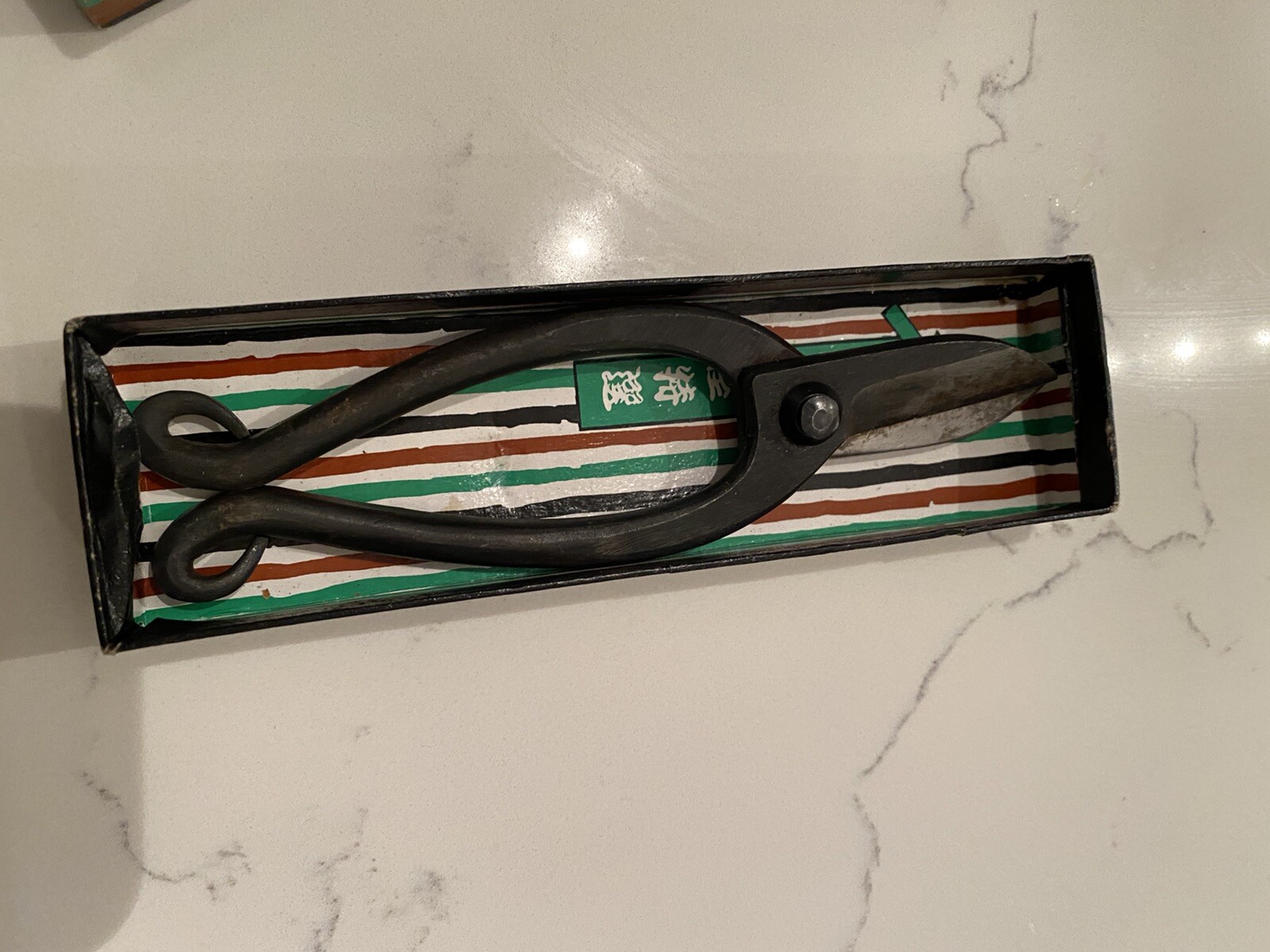 Japanese Antique Cutters Shears Iron Metal With Original Box Rare ...