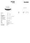 Beechfield Fedora Hat - Unisex Classic Mob Style Spring/Summer Snap ...