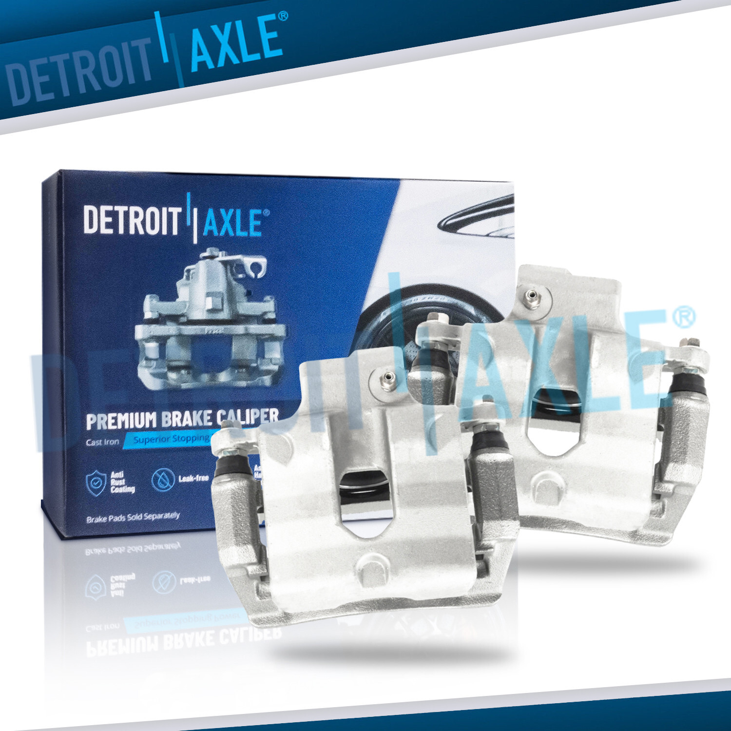 Pair Rear Disc Brake Calipers w/ Brackets Assembly for 2008 - 2014 ...