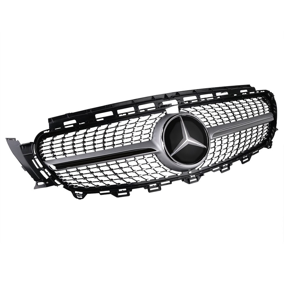 Front Grille Black W/Camera Hole For Mercedes Benz W213 E300 E400 2016 ...