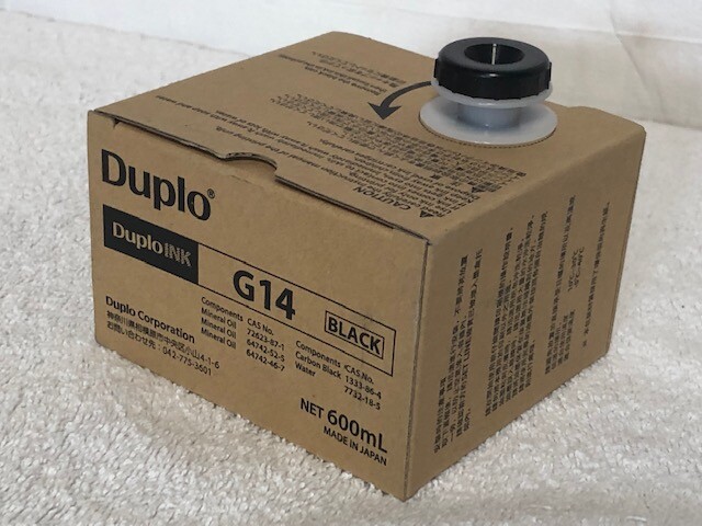 4x Duploink DC14 Black Net 600ml Ink Dulpo Corporation Made in Japan ...