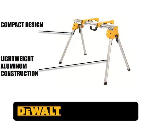 DEWALT DWX725B Portable Heavy Duty Stand + Miter Saw Mounting Brackets ...