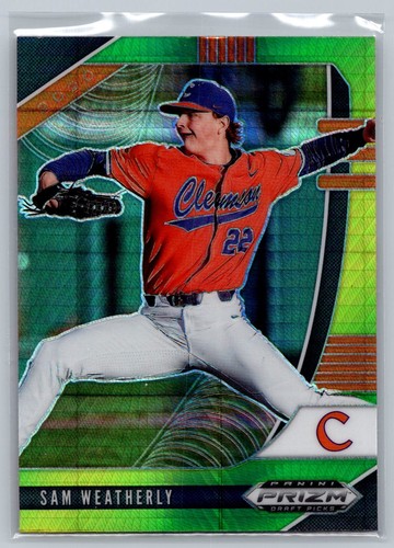 2020 Panini Draft Picks #PDP81 Sam Weatherly Hyper Green & Yellow NrMt ...