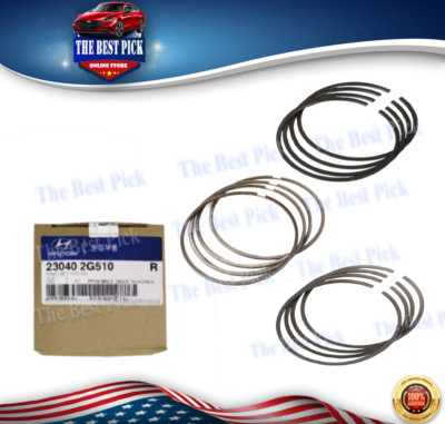 ⭐GENUINE⭐ Piston Ring Set STD Size For Hyundai & Kia 2010-2017 2.4L ...