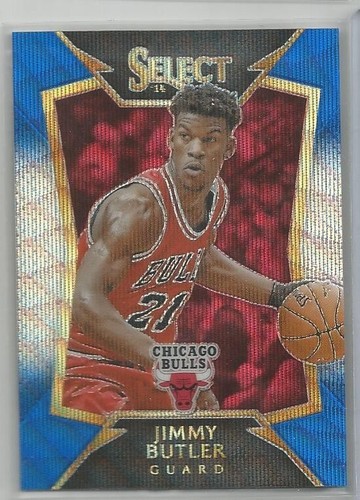 2014-15 Panini Select Jimmy Butler Concourse Blue and Silver Prizm ...
