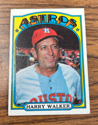 1972 TOPPS # 249 HARRY WALKER HOUSTON ASTROS | eBay