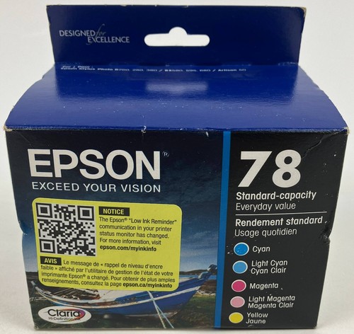 Epson T078 Standard Capacity 5 Color Cartridge (T078920) Exp Date: 11/ ...