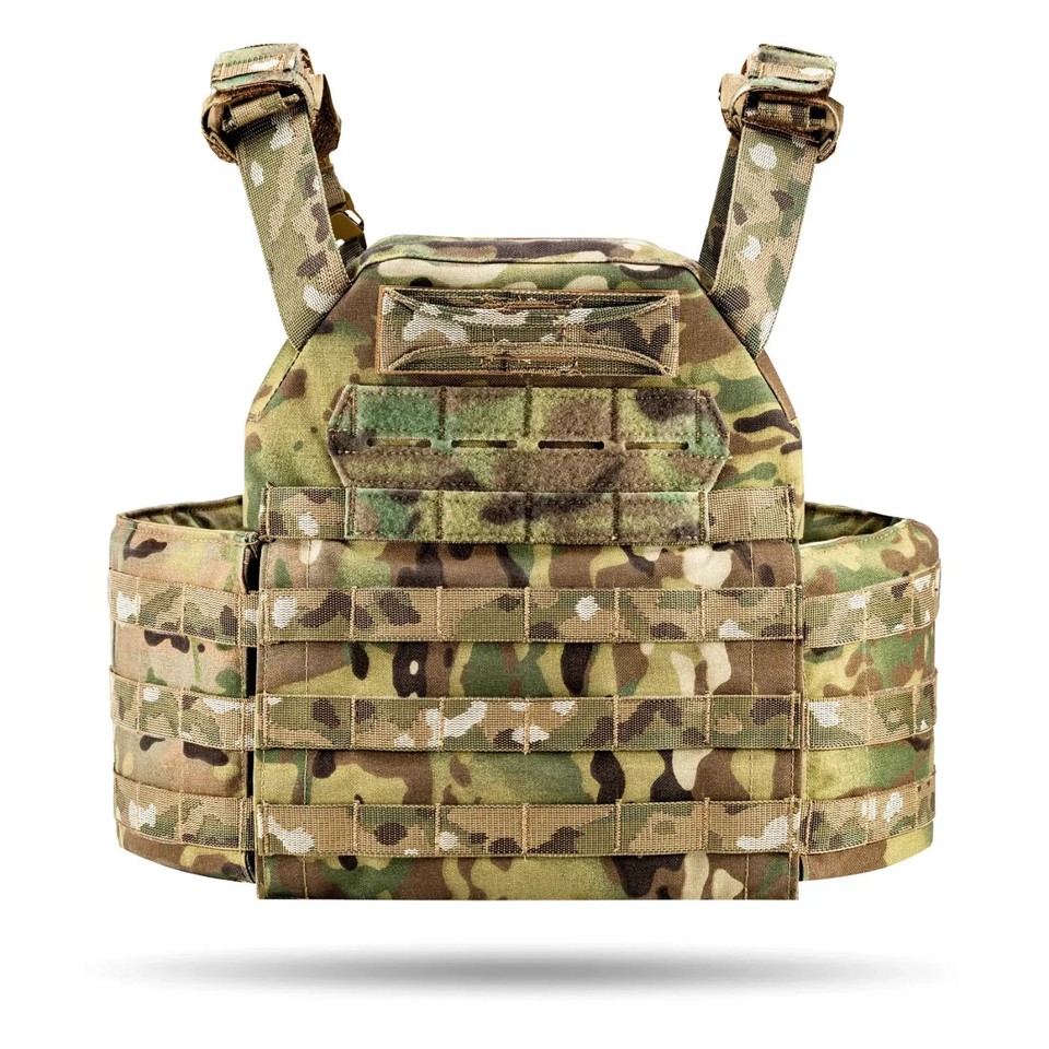 Tactical Plate Carrier M8 IRR Cordura MOLLE Multicam Quick Release | eBay