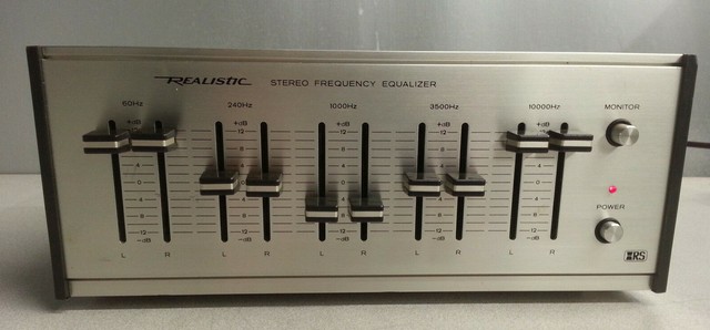 Realistic 31-1987 Stereo Frequency Equalizer 5 Band Vintage EQ for sale ...