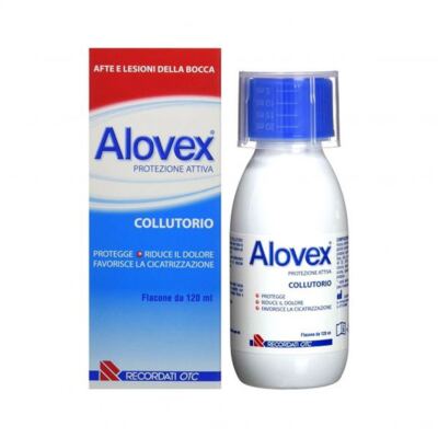 Alovex Protezione Orale Collutorio Lenitivo Lesioni Mucosa Orale, 120ml ...