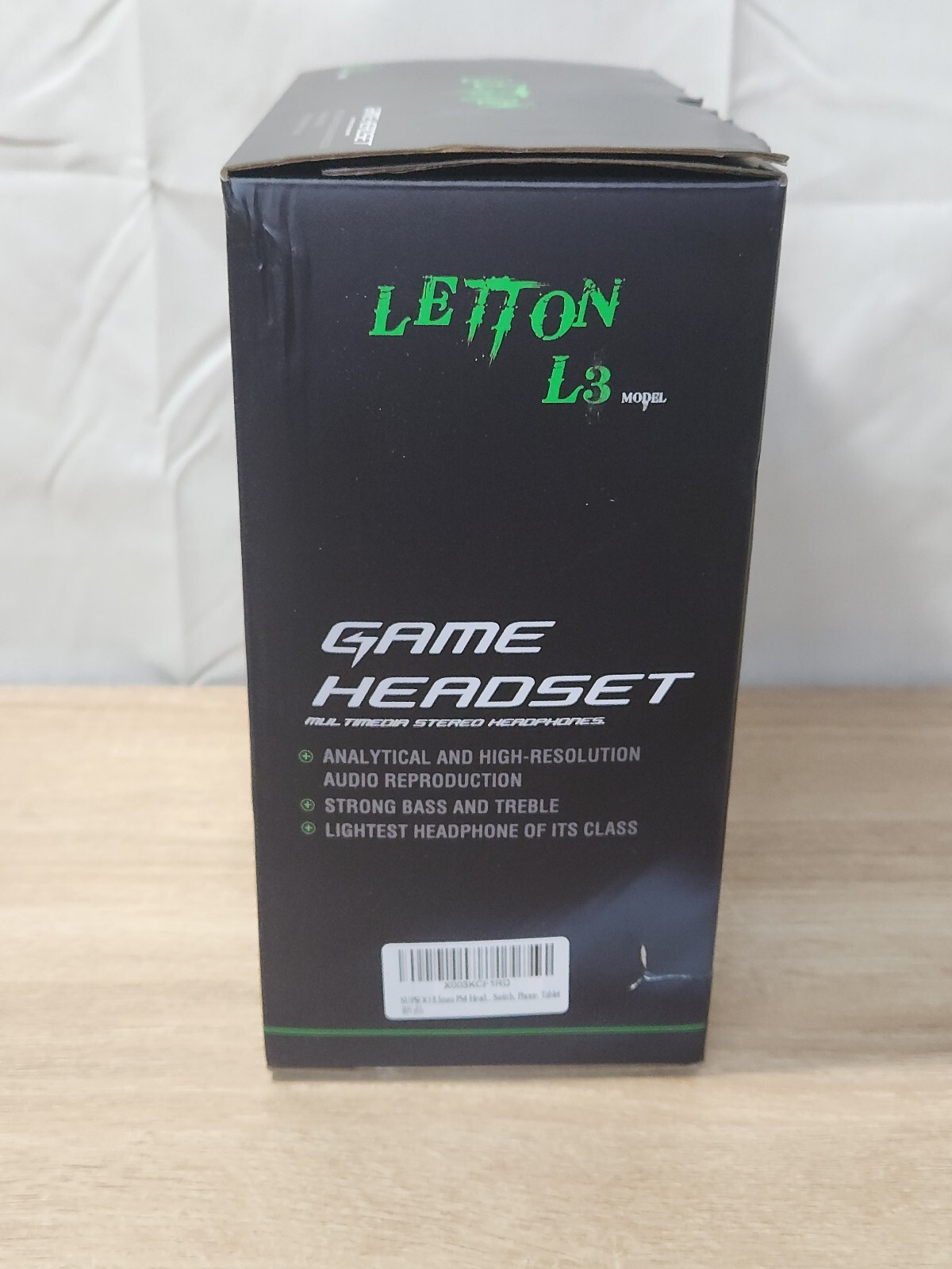 Letton L3 Gaming Headset Black/Red Multimedia Stereo Headphones | eBay
