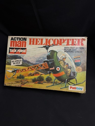 VINTAGE ACTION MAN SUPER RARE BOXED TASK FORCE HELICOPTER | eBay