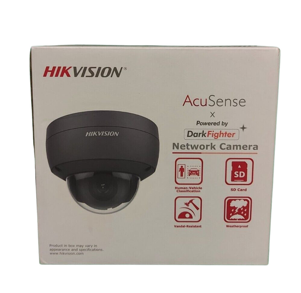 Hikvision AcuSense Outdoor Dome Security Camera - Black (DS-2CD2146G2 ...