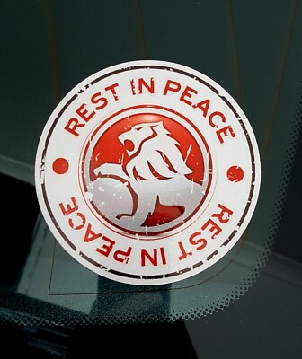 Rest in peace Holden sticker decal car sticker - Free Post - Commodore ...