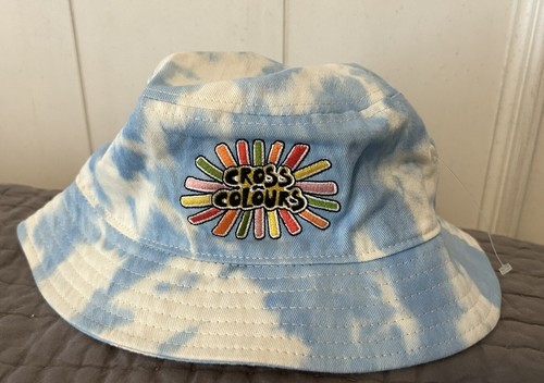 New Cross Colours Bucket Hat Blue Tie Dye | eBay